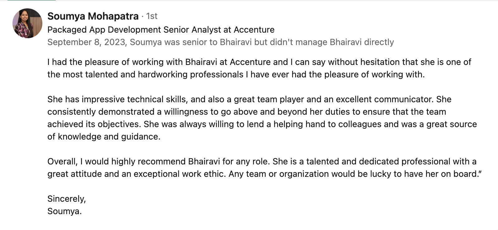 Bhairavi Sawantdesai Portfolio